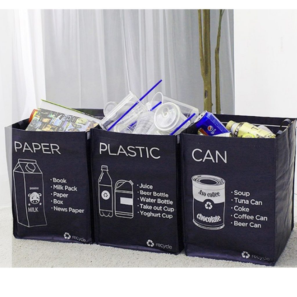 Ribens Recycle Bag Separate Recycle Bin Waterproof Waste Baskets ...