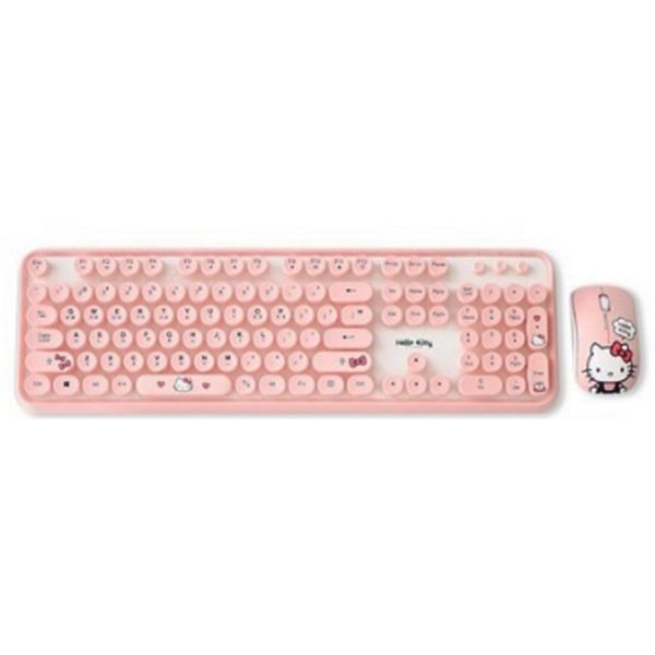 Digital Ventus Hello Kitty Retro 2.4GHz Wireless Keyboard + Mouse Set ...