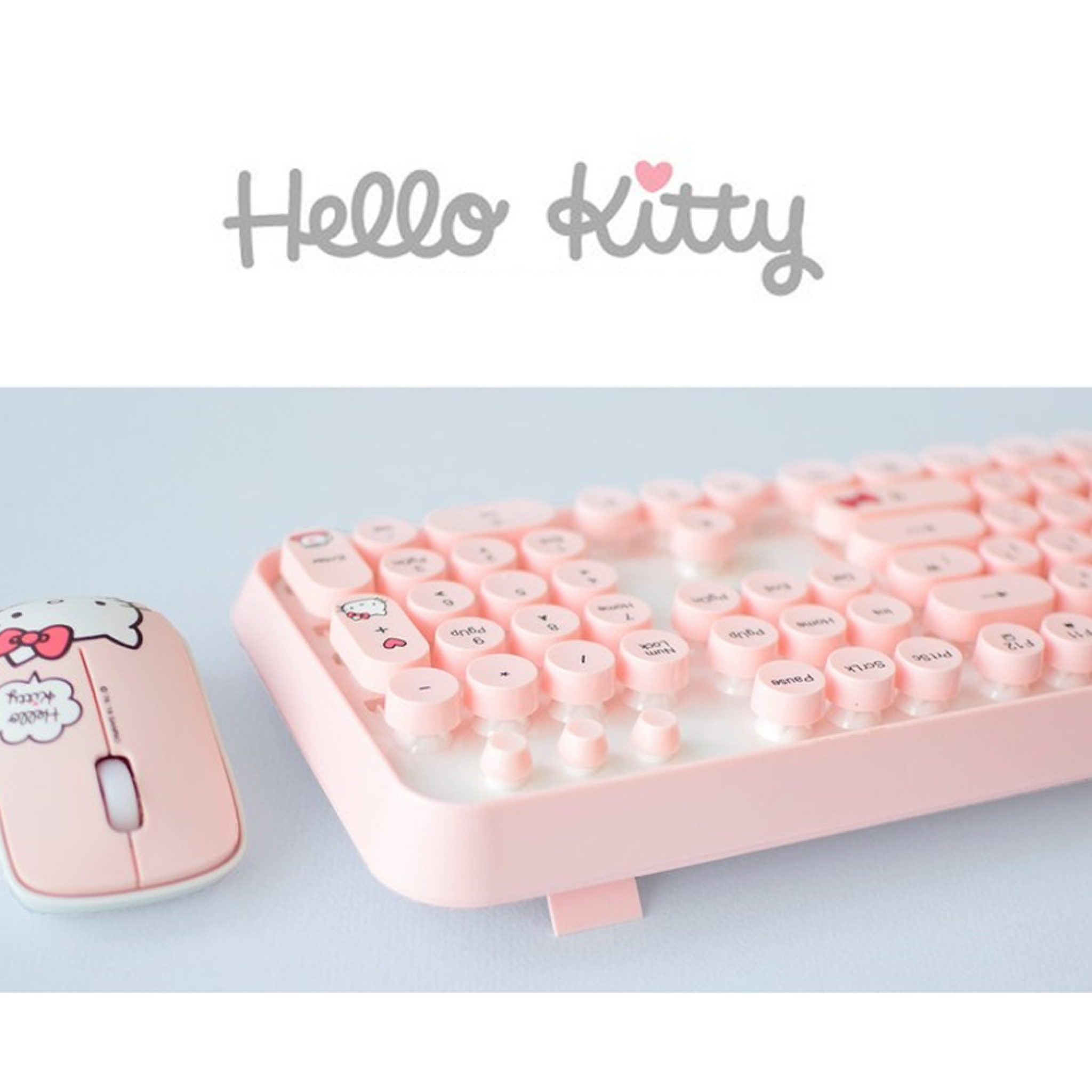 Digital Ventus Hello Kitty Retro 2.4GHz Wireless Keyboard + Mouse Set ...