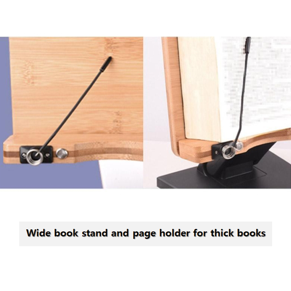 Withmolly RD150 Wooden Book Stand Reading Rest Bookrest Cookbook Laptop ...