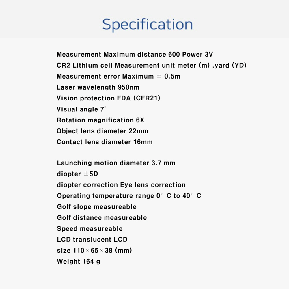 TH Buddy Buddy Golf Laser Distance Speed Meter TB-01 4.3x2.5x1.4inch ...